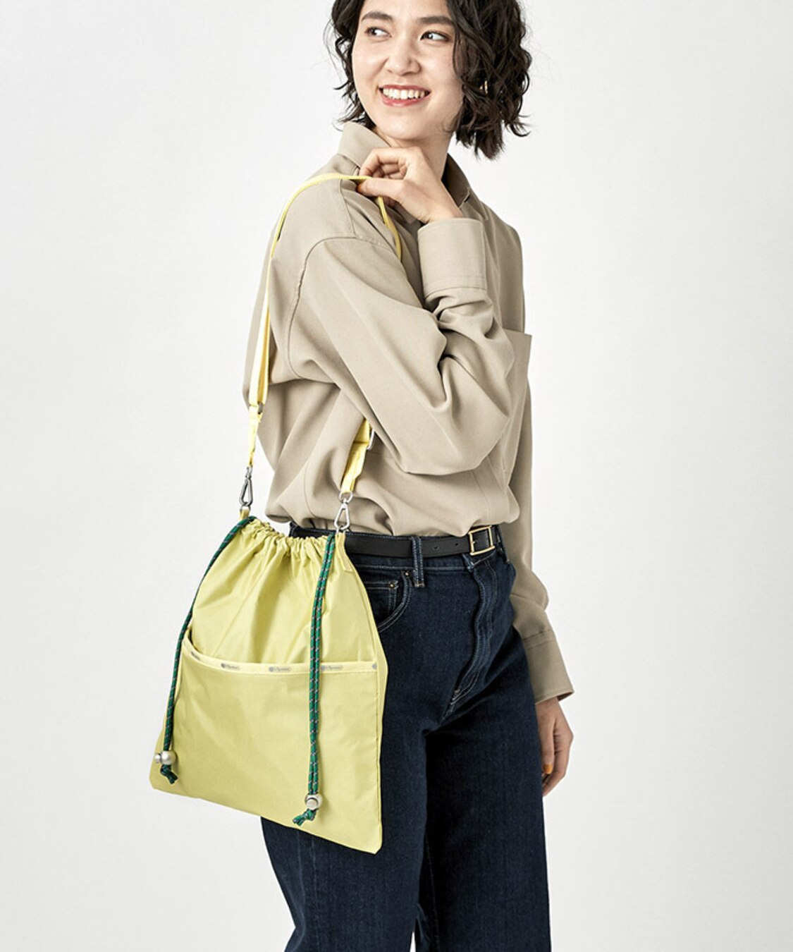 DRAWSTRING SHOULDER ライムライトC｜レスポートサックのアウトレット通販｜三井アウトレットパーク オンライン
