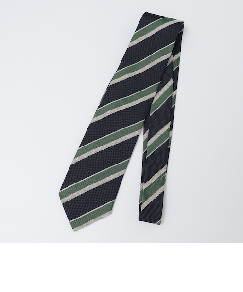 シップス（SHIPS）/Stefanobigi: シルク コットン メランジ ストライプ ネクタイ Stefanobigi: シルク コットン メランジ ストライプ ネクタイ