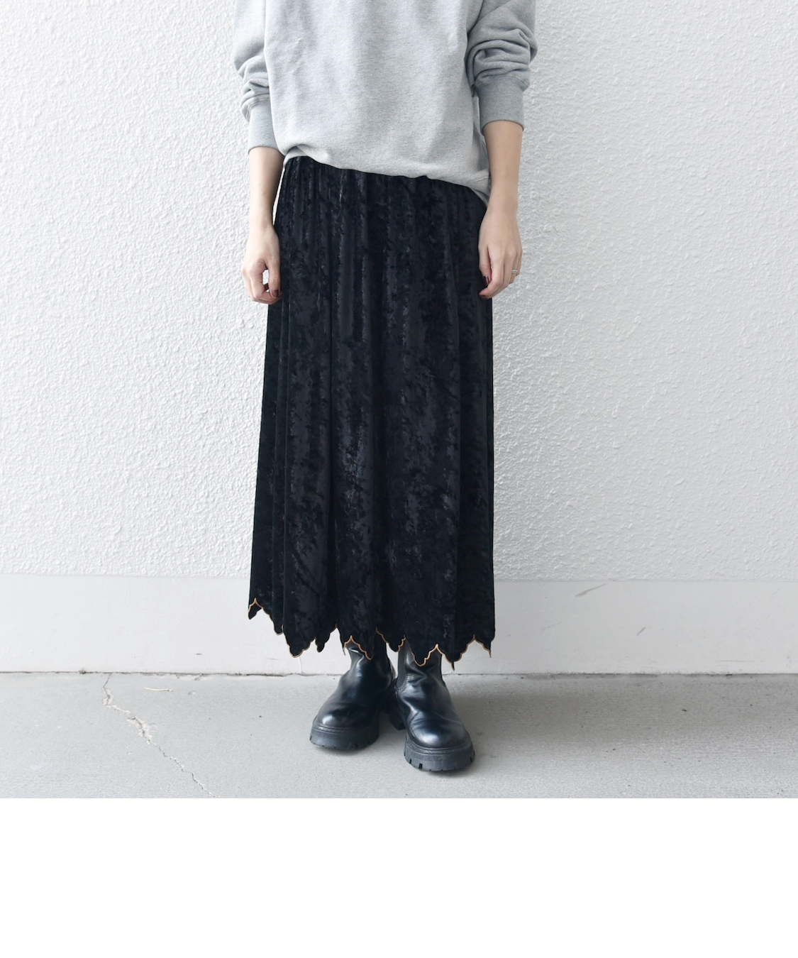 bon_meur:〈手洗い可能〉クラッシュ ベロア シャーリング 2WAY スカート｜シップス アウトレットのアウトレット通販｜三井 ...