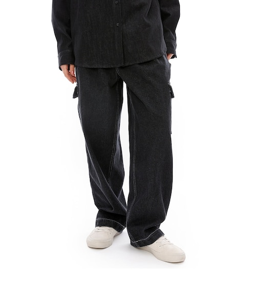 【OUTLET】RVCA レディース RECESSION DENIM CARG ロングパンツ BLK 【2024年秋冬モデル】｜クイック ...