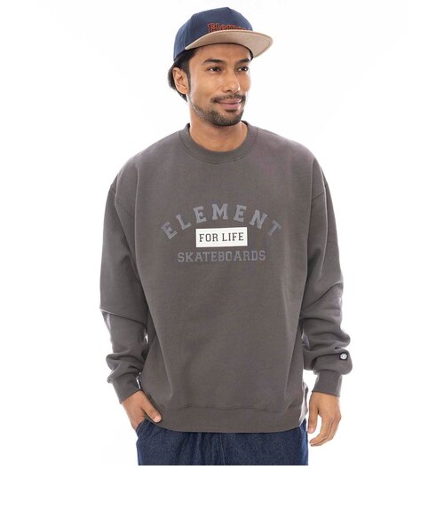 【OUTLET】ELEMENT メンズ FOR LIFE CREW トレーナー GRY 【2024年秋冬モデル】｜クイックシルバーファクトリー ...