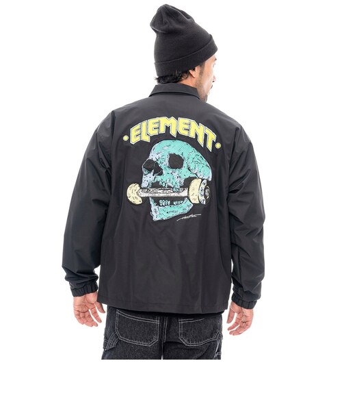 【OUTLET】【直営店限定】ELEMENT メンズ HRTN EMB ANIMALS COA ジャケット FBK 【2024年秋冬モデル ...