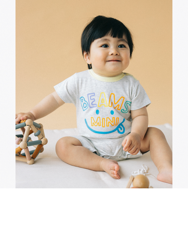 半袖 スマイル ロンパース 2025SS（70～80cm）｜ビームスアウトレットのアウトレット通販｜三井アウトレットパーク オンライン