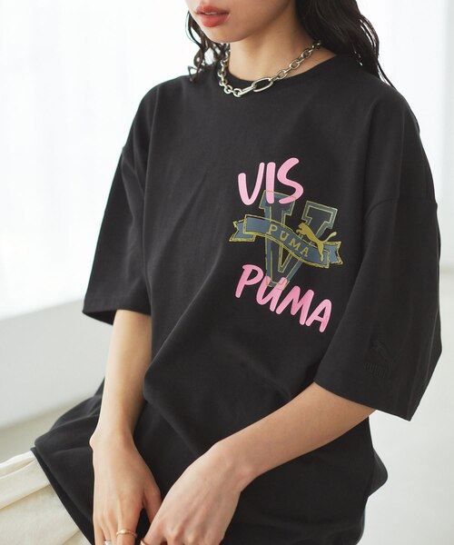 【PUMA】VIS別注 オリジナルロゴオーバーサイズTシャツ｜ビスの通販｜&mall（アンドモール）三井ショッピングパーク公式通販