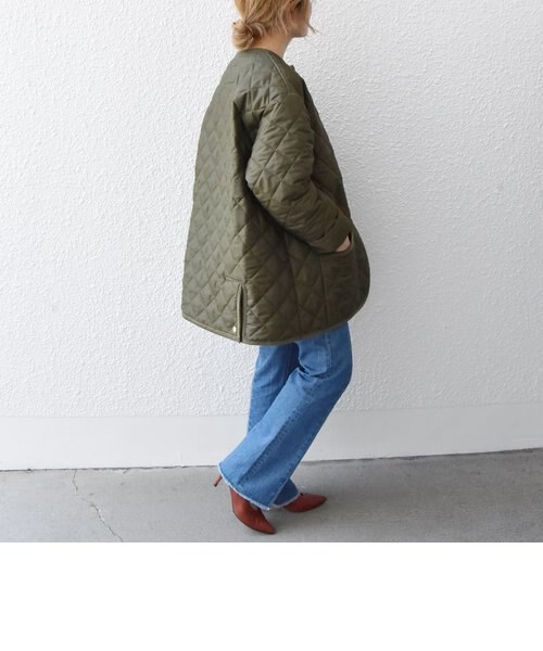 【SHIPS any別注】Traditional Weatherwear: WAVERLY TWW BOYFRIEND ノーカラーキルティング ...