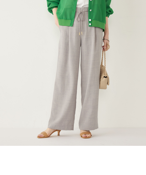 SHIPS Colors:〈洗濯機可能〉リネンライク イージー パンツ 2 ｜シップスの通販｜&mall（アンドモール）三井ショッピングパーク公式通販