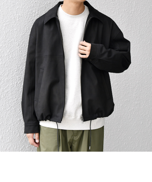 シップス エニィ（SHIPS any）/SHIPS any: フェイクスエード(ポリエステル) バックタック ドロスト ショート ブルゾン◇ SHIPS any: フェイクスエード(ポリエステル) バックタック ドロスト