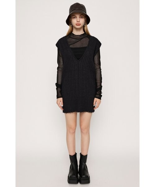 【LIMITED ITEM】DAMAGE HEM 2WAY ショートワンピース｜スライの通販｜&mall（アンドモール）三井ショッピングパーク公式通販