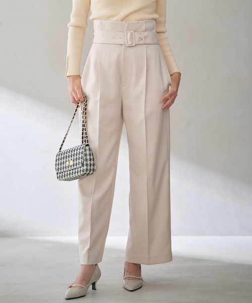 【BAILA12月号掲載・貴島明日香さんコラボ】ハイカットリターン ワイドパンツ｜エニィスィスの通販｜&mall（アンドモール）三井ショッピングパーク公式通販