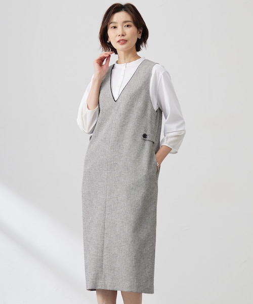 【洗える】Calameraリングメッシュ ジャンパースカート｜ジェイ・プレスの通販｜&mall（アンドモール）三井ショッピングパーク公式通販