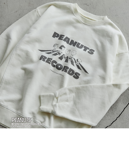 PEANUTS(ピーナッツ)×coen ピグメント裏毛スウェット｜コーエンの通販｜&mall（アンドモール）三井ショッピングパーク公式通販