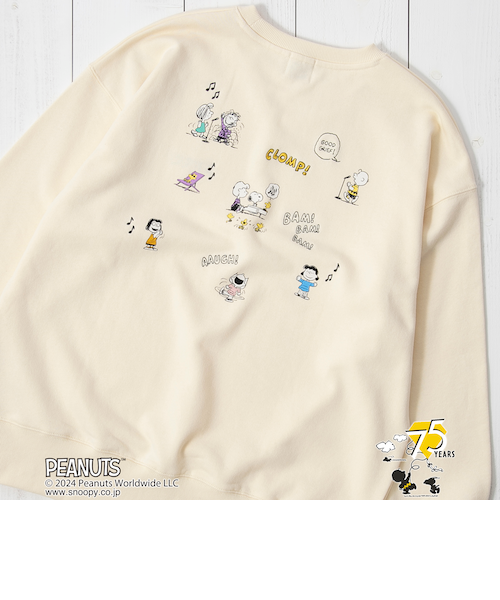PEANUTS(ピーナッツ)×coen 裏毛クルーネックスウェット｜コーエンの通販｜&mall（アンドモール）三井ショッピングパーク公式通販