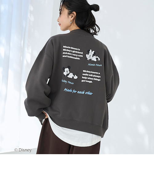 【Disney／ディズニー】coen限定 バックプリントハーフジップスウェット｜コーエンの通販｜&mall（アンドモール）三井ショッピングパーク公式通販
