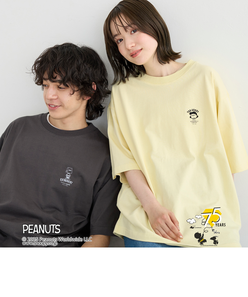 PEANUTS(ピーナッツ)×coen ワンポイント刺繍Tシャツ｜コーエンの通販｜&mall（アンドモール）三井ショッピングパーク公式通販