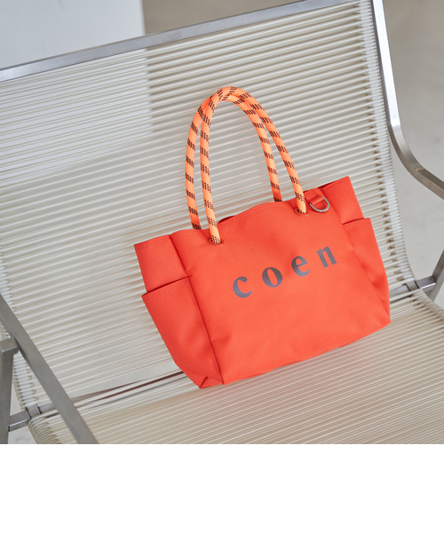 【一部WEBカラー・追加】coen（コーエン） ロゴ ポリキャンバストートバッグ（Mサイズ）｜コーエンの通販｜&mall（アンドモール）三井ショッピングパーク公式通販