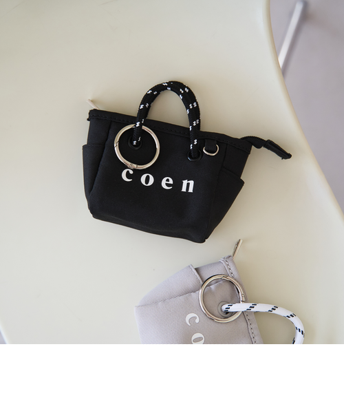 【新色追加】coen（コーエン） ロゴ ポリキャンバストートバッグチャーム XS｜コーエンの通販｜&mall（アンドモール）三井ショッピングパーク公式通販