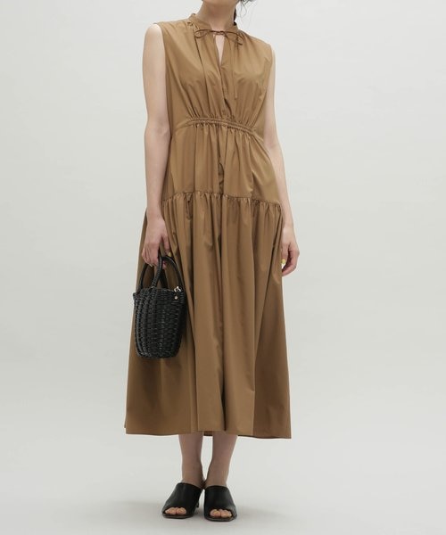 LB.03／MINOTECH(R) 撥水ギャザーワンピース｜ナノ・ユニバースの通販｜&mall（アンドモール）三井ショッピングパーク公式通販