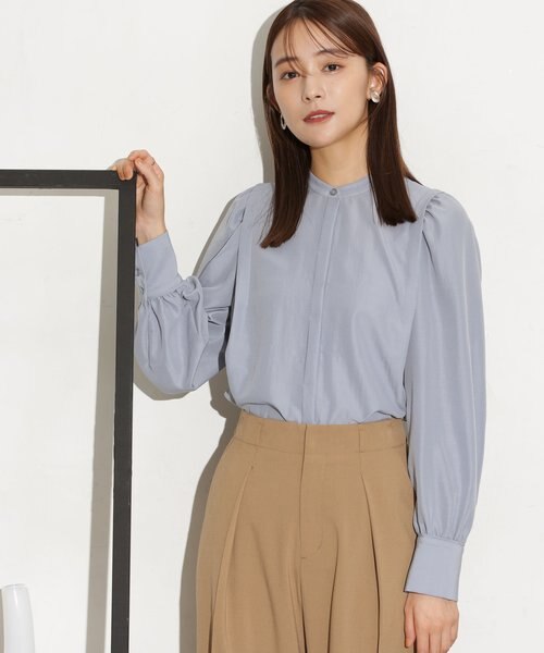 ショルダーギャザーブラウス｜ナノ・ユニバースの通販｜&mall（アンド