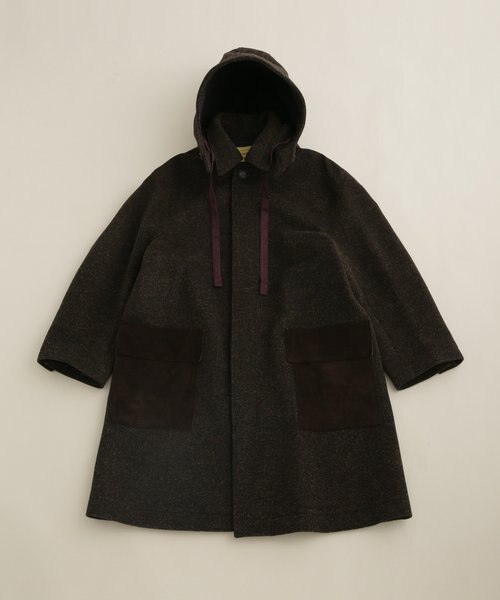 HOODED COAT － Kemp wool／Cotton｜ナノ・ユニバースの通販｜&mall（アンドモール）三井ショッピングパーク公式通販