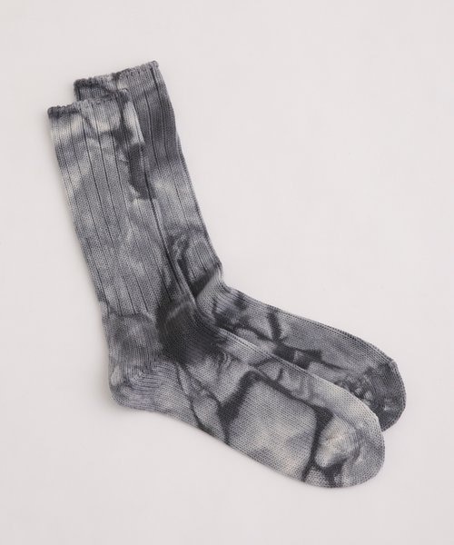 hobo／TIE-DYED CREW SOCKS C／N／PU｜ナノ・ユニバースの通販｜&mall（アンドモール）三井ショッピングパーク公式通販