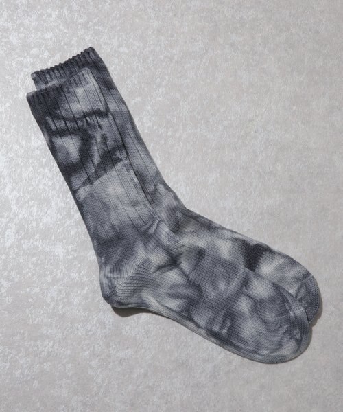 hobo／TIE-DYED CREW SOCKS C／N／PU｜ナノ・ユニバースの通販｜&mall（アンドモール）三井ショッピングパーク公式通販