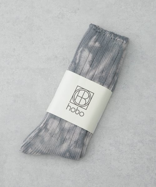 hobo／TIE-DYED CREW SOCKS C／N／PU｜ナノ・ユニバースの通販｜&mall（アンドモール）三井ショッピングパーク公式通販