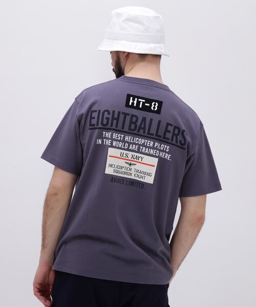 EIGHT BALLERS STENCIL PATCH T-SHIRT ／ エイトボーラーズ ステンシル パッチ Tシャツ ／ AVIREX ...
