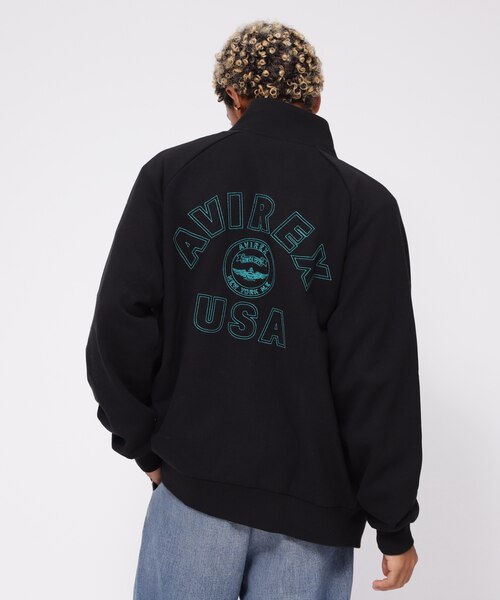 《WEB&DEPOT限定》VARSITY LOGO EMB STAND ZIP SWEAT｜アヴィレックスの通販｜&mall（アンドモール ...