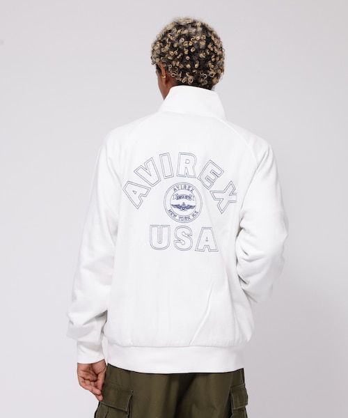 《WEB&DEPOT限定》VARSITY LOGO EMB STAND ZIP SWEAT｜アヴィレックスの通販｜&mall（アンドモール ...