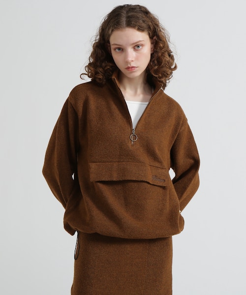 《直営店限定》SHAGGY STAND PULLOVER KNIT／シャギーニット｜アヴィレックスの通販｜&mall（アンドモール）三井 ...