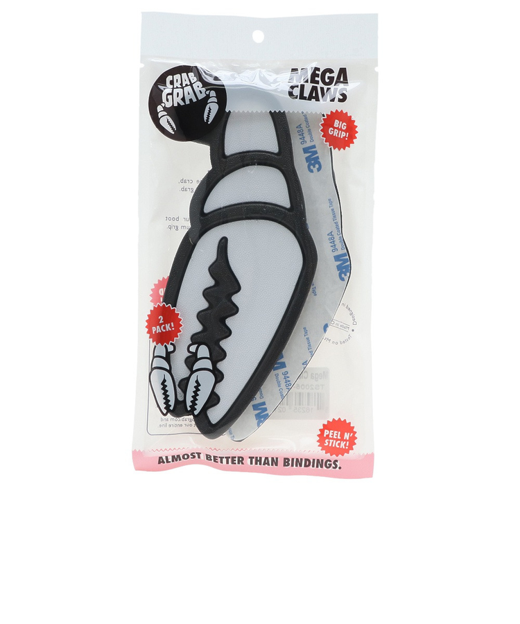 クラブグラブ（CRABGRAB）MEGA CLAWS メガクロー 22-57 MGCLW BK WT ホワイト デッキパッド グリップ ...
