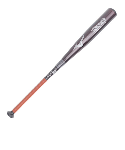 ミズノ（MIZUNO）軟式用金属製バット 野球 一般 ウィルドライブ レッド