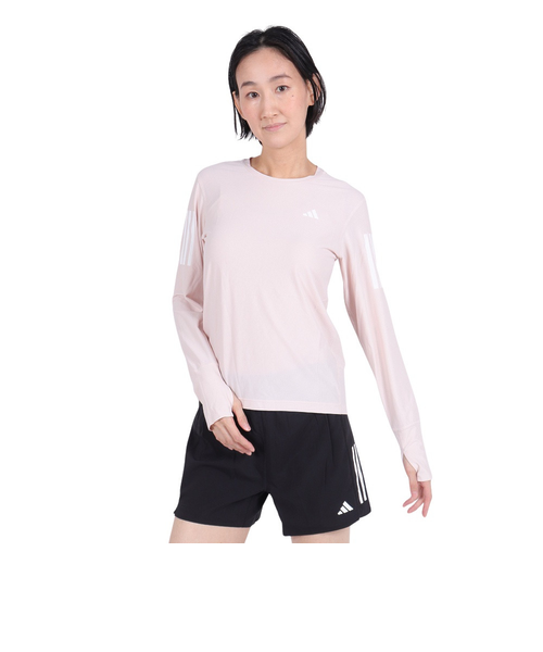 アディダス（adidas）オウン ザ ラン Tシャツ 長袖 IKM77-IN8333｜スーパースポーツゼビオの通販｜&mall（アンドモール ...