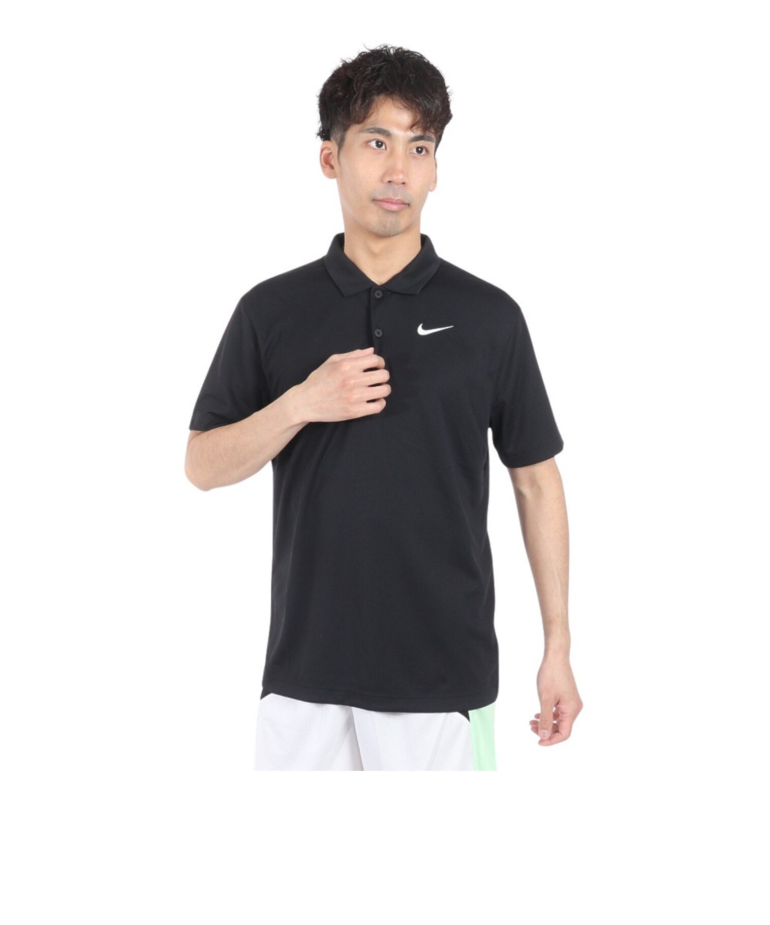 ナイキ（NIKE）ポロシャツ 半袖 速乾 ブラック 黒 ナイキコート ドライフィット テニスポロシャツ DH0858-010｜スーパースポーツ ...
