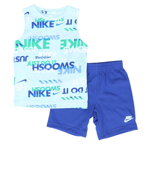 ナイキ（NIKE）ボーイズ NSW PE AOP タンクトップ ショートパンツ 上下セット 76M044-U89｜スーパースポーツゼビオの通販 ...