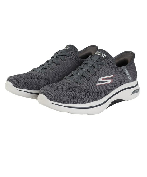スケッチャーズ（SKECHERS）ウォーキングシューズ スリップインズ ゴーウォーク アーチフィット 2.0 グランド グレー 216601 ...