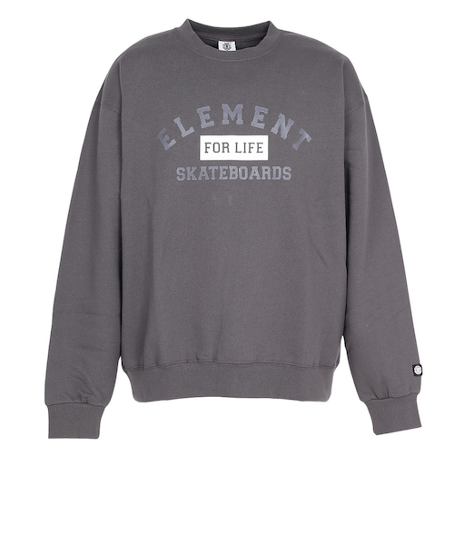エレメント（ELEMENT）FOR LIFE CREW トレーナー BE022024 GRY｜スーパースポーツゼビオの通販｜&mall（アンド ...