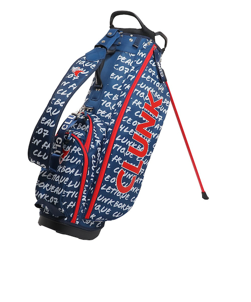 クランク（CLUNK）ゴルフ キャディバッグ スタンド式 9.5型 7分割 撥水 軽量 BRUSHシリーズ CL5PNC01 NVY ...