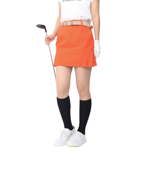 クランク（CLUNK）ゴルフウェア インナーパンツ付き サイドプリーツスカート CL5RUP11 ORG｜ヴィクトリアゴルフの通販｜&mall ...