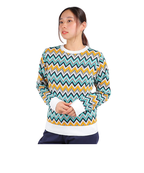 クランク（CLUNK）ゴルフウェア 長袖 ハイゲージクルーニット CL5QUJ10 WHT｜ヴィクトリアゴルフの通販｜&mall（アンドモール ...