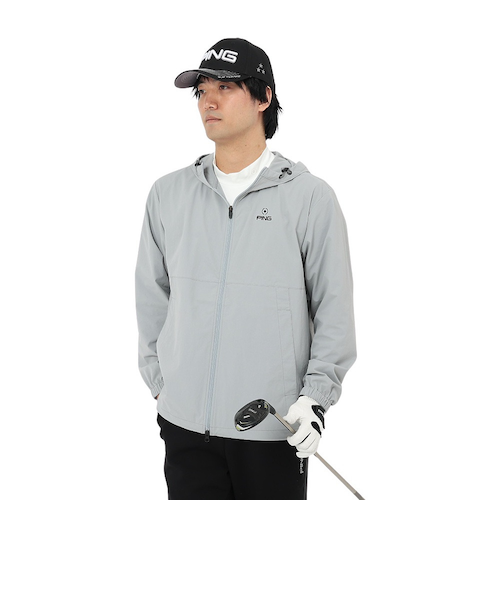 ピン（PING）ゴルフウェア アウター ナイロンリップ フーディー