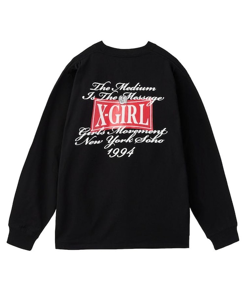 NARROW LOGO L/S TEE｜エックスガールの通販｜&mall（アンドモール）三井ショッピングパーク公式通販