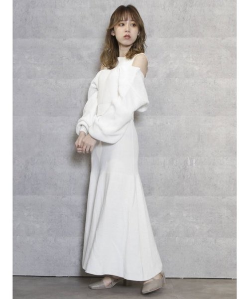 4WAYレイヤードコンビニットワンピース｜ダズリンの通販｜&mall（アンドモール）三井ショッピングパーク公式通販