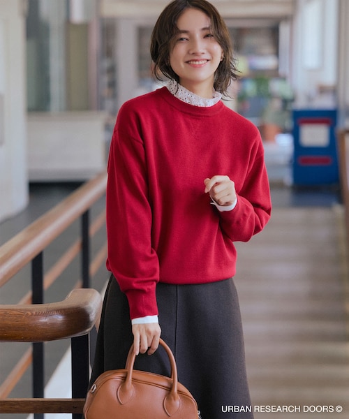 仁村紗和さん着用』『UR TECH 200日ニット』スウェットライクプル