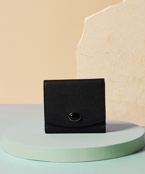 【TOPKAPI】gemdrops ジェムドロップ ミニエンボスレザー 天然石 二つ折り 財布｜トプカピの通販｜&mall（アンドモール）三井ショッピングパーク公式通販