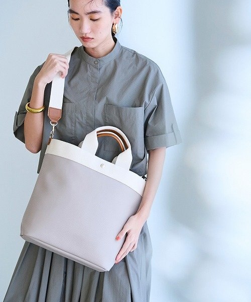 【Breath TOPKAPI】RIPPLE リプル ファスナー付 縦型 2way トートバッグ L｜トプカピの通販｜&mall（アンドモール）三井ショッピングパーク公式通販