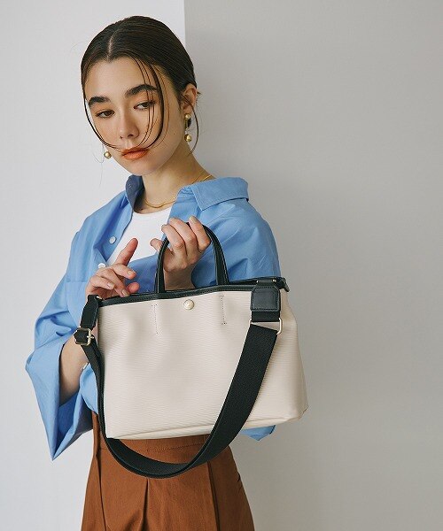 【Breath TOPKAPI】RIPPLE リプル ショルダー付き シンプル ミニ トートバッグ｜トプカピの通販｜&mall（アンドモール）三井ショッピングパーク公式通販