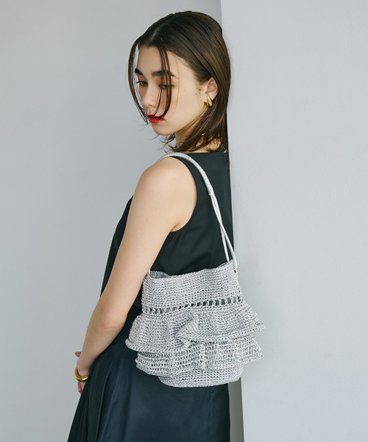 【TREASURE TOPKAPI】メタルコード フリル ショルダーバッグ｜トプカピの通販｜&mall（アンドモール）三井ショッピングパーク公式通販