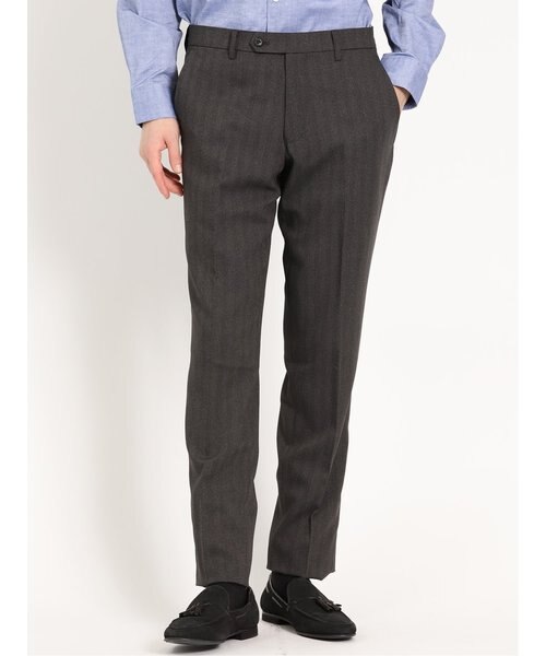 タカキュー トラベスト/TRABEST ノータックスラックス ヘリンボングレー｜タカキューの通販｜&mall（アンドモール）三井ショッピング ...