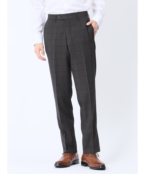 トラベスト/TRABEST レギュラーフィット ノータックスラックス ウィンドペン黒｜タカキューの通販｜&mall（アンドモール）三井 ...